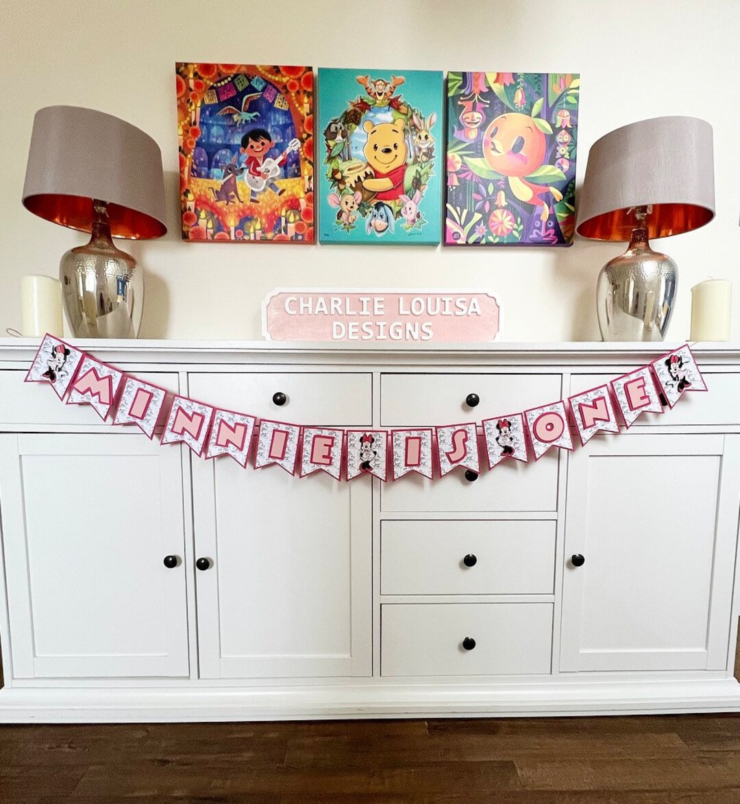 Minnie Mouse Birthday Banner * Disney Party Bunting * Different ...