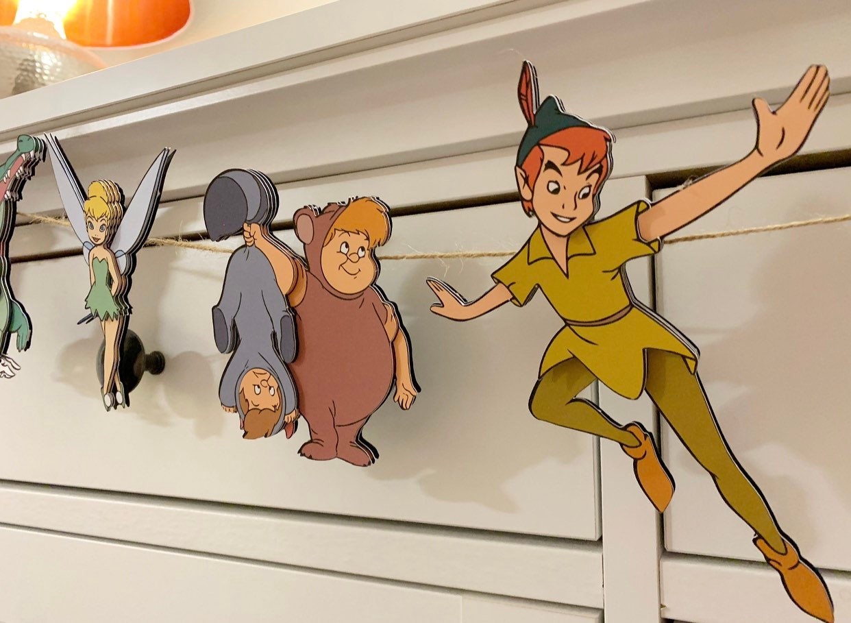 Peter Pan 3D Banner Disney Home Decoration Home Decor - Etsy UK
