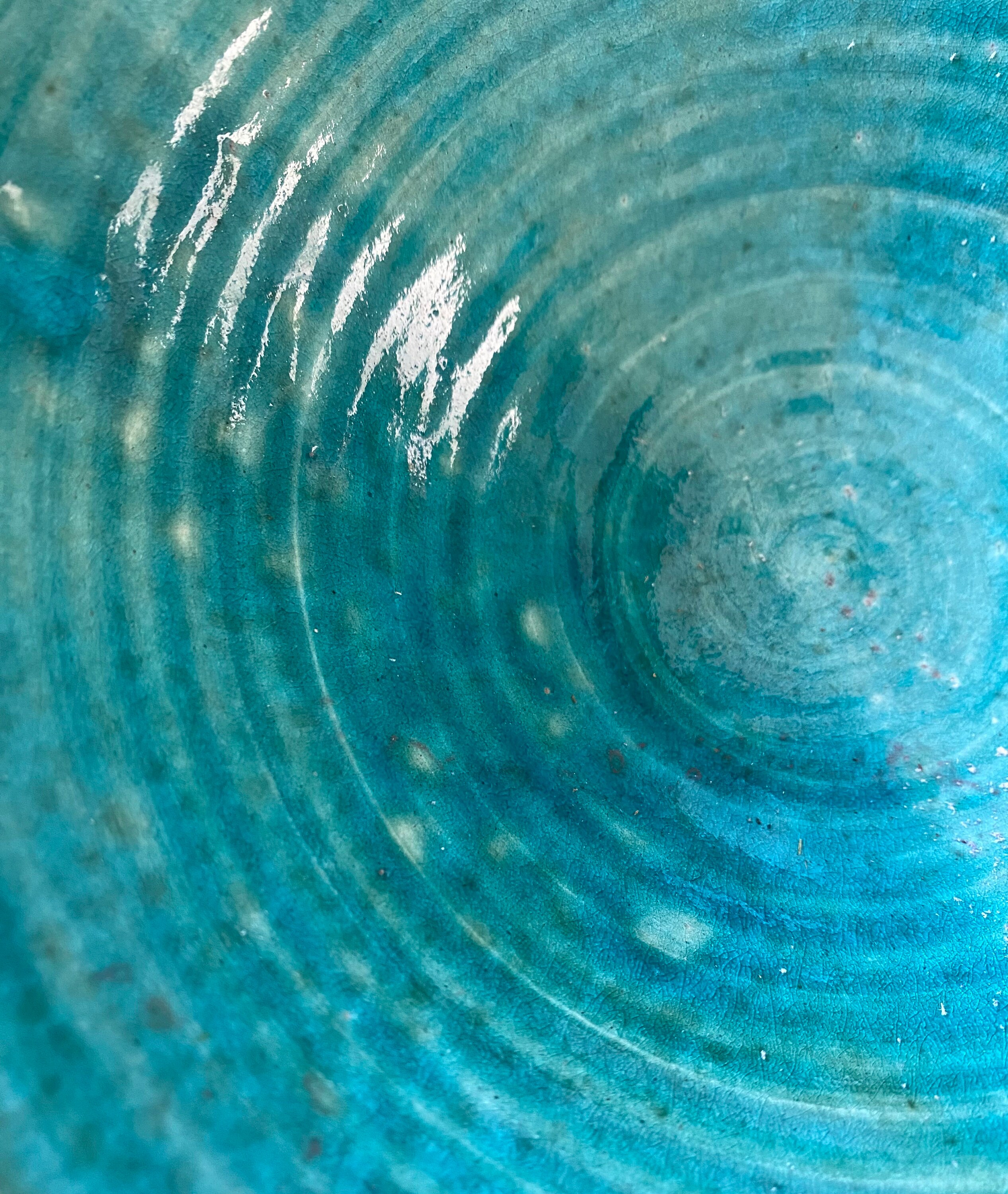 Rare Vintage Alex Long Pottery, Raku, Turquoise Beautiful Bowl With ...