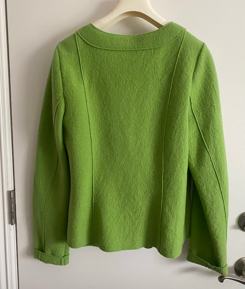 GEIGER Vintage Sweater Jacket From Austria by Geiger, Bright Green W ...