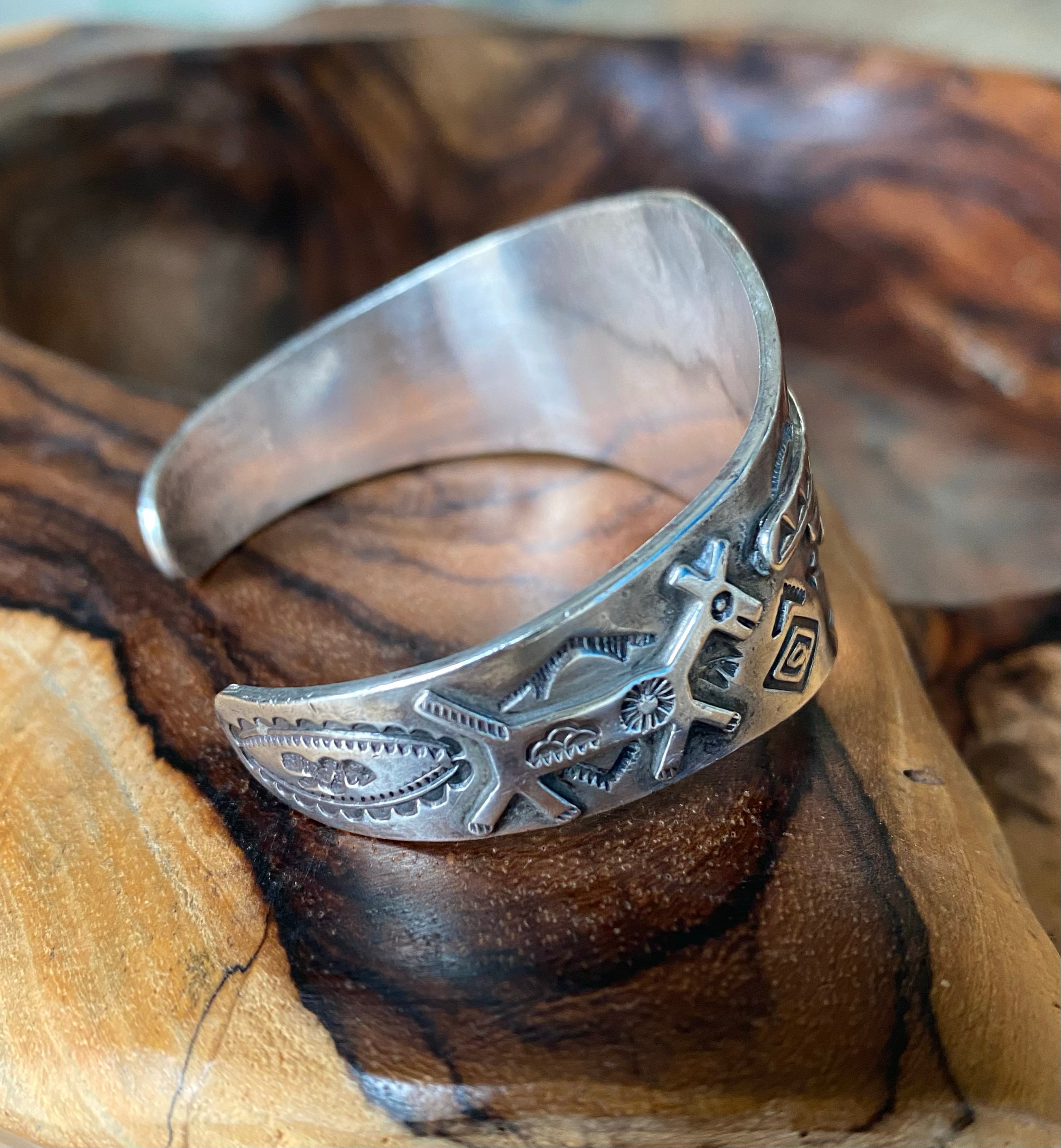 Rare Find Vintage Navajo Cuff Silver Eagle / Thunderbird - Etsy