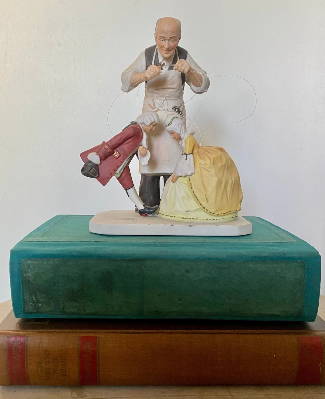Vintage Norman Rockwell Figurine, the Puppet Maker, Saturday Evening ...