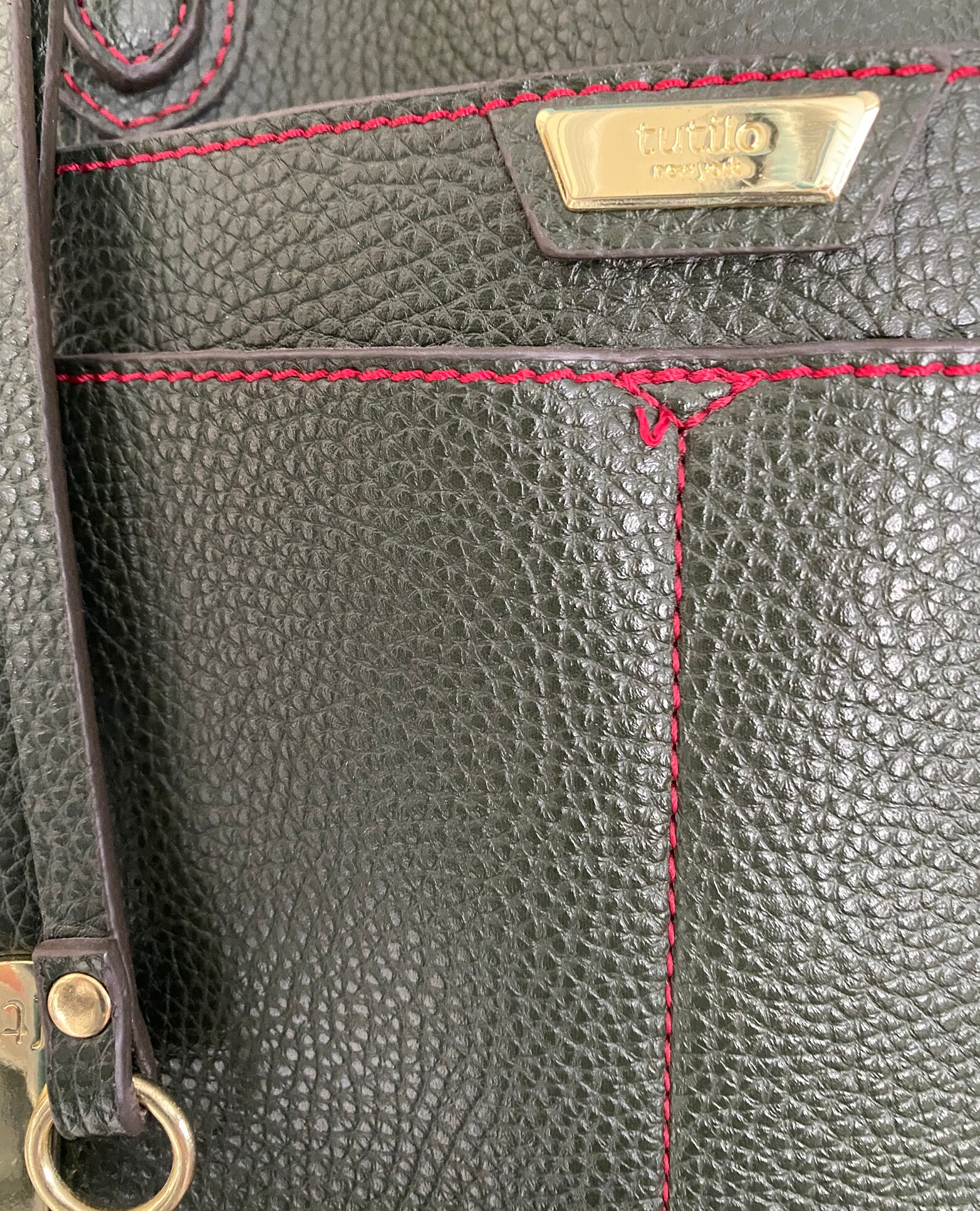Designer Vintage Tutilo Carry of the Day Tote in Pebbled Dark - Etsy