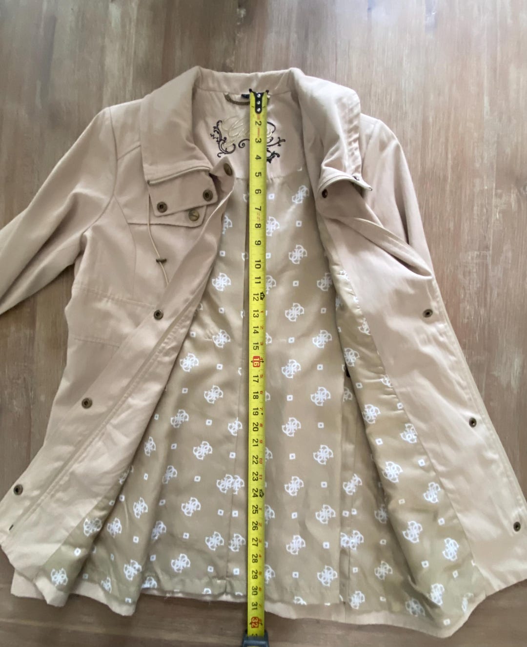 Vintage Women's Raincoat, Guess, Fall Rain Jacket, Monogramed Lguess ...