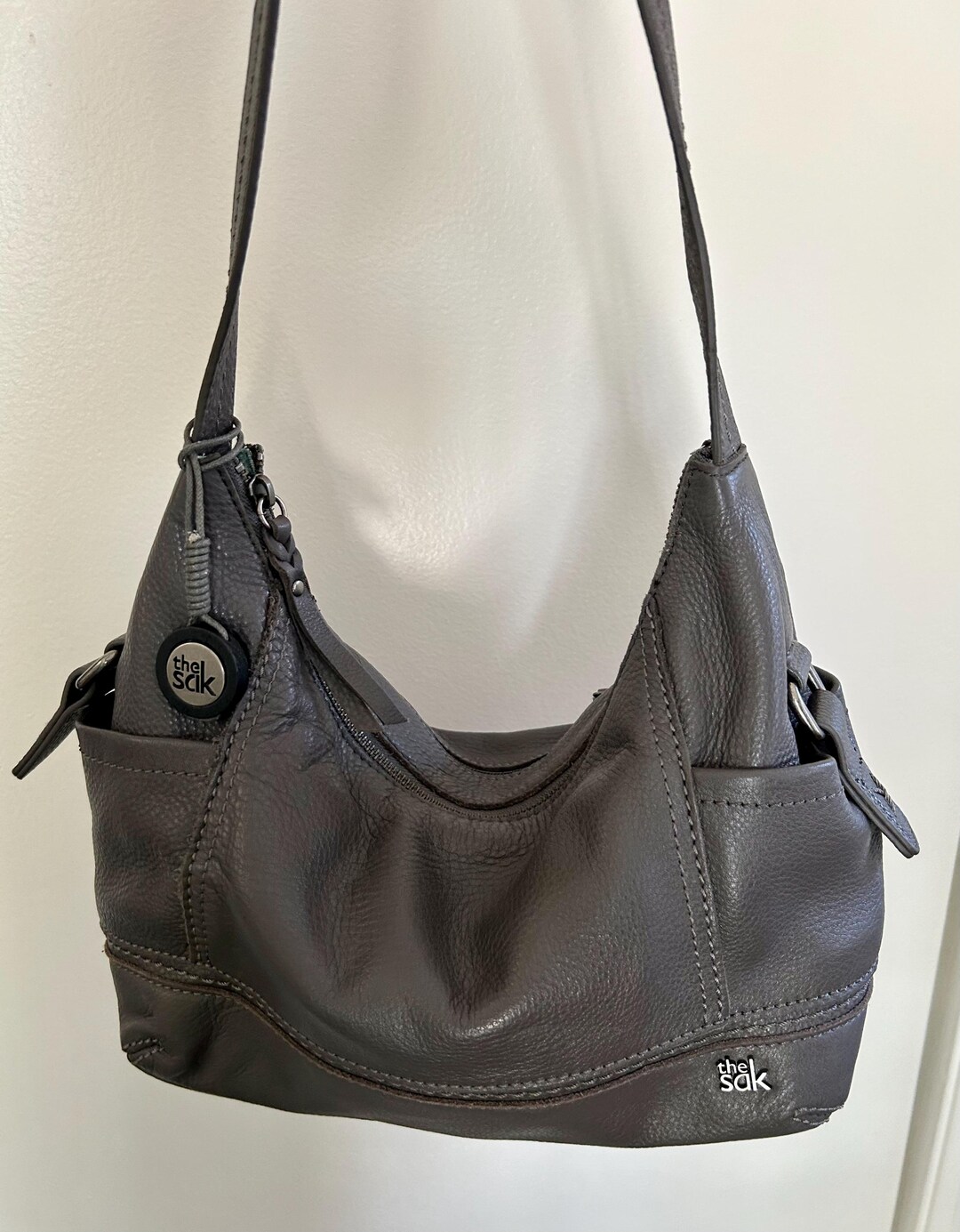 The SAK Sequoia Hobo Leather Bag One Strap Shoulder Bag, Pre-owned 100% ...