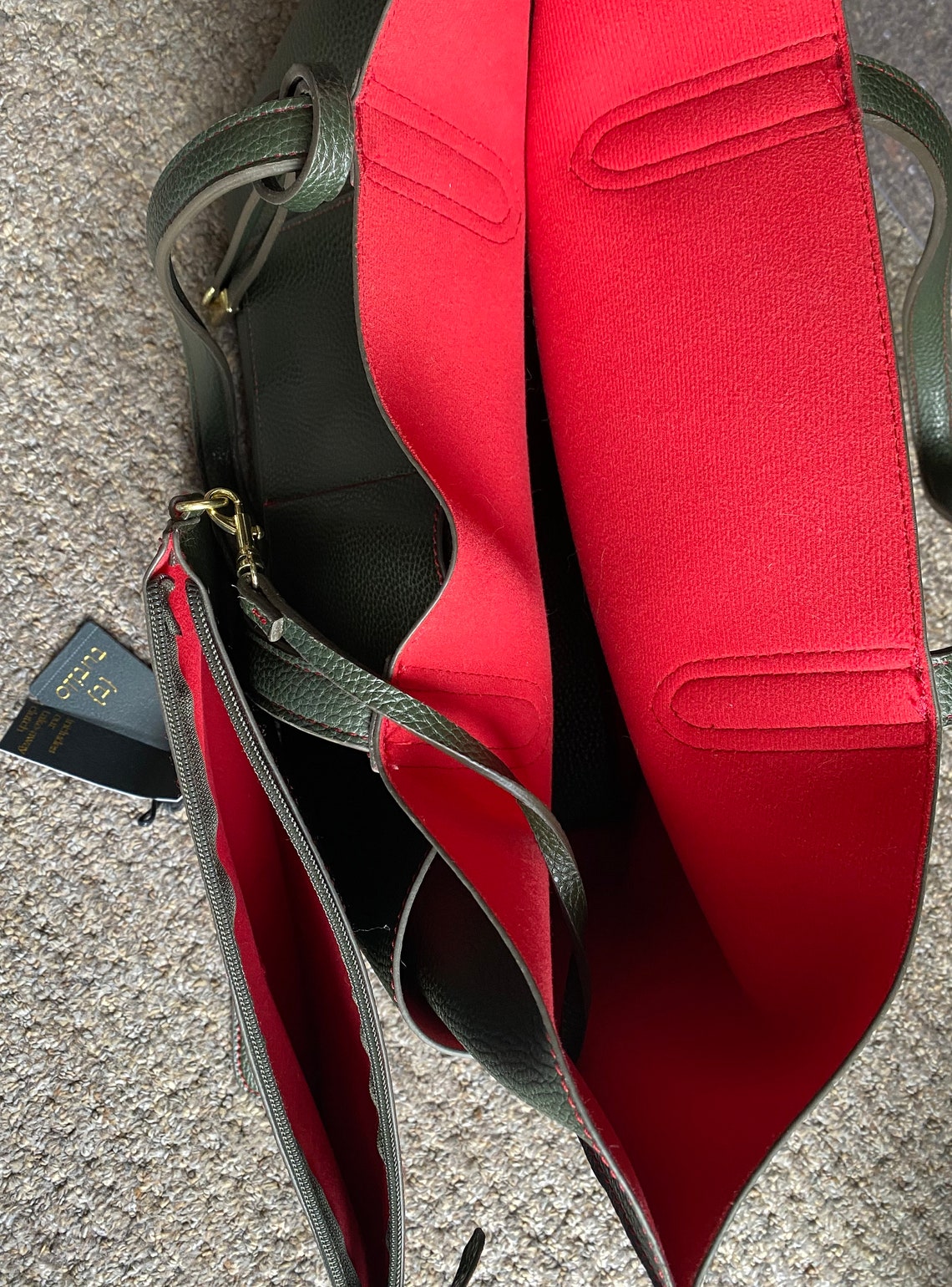 Designer Vintage Tutilo Carry of the Day Tote in Pebbled Dark - Etsy