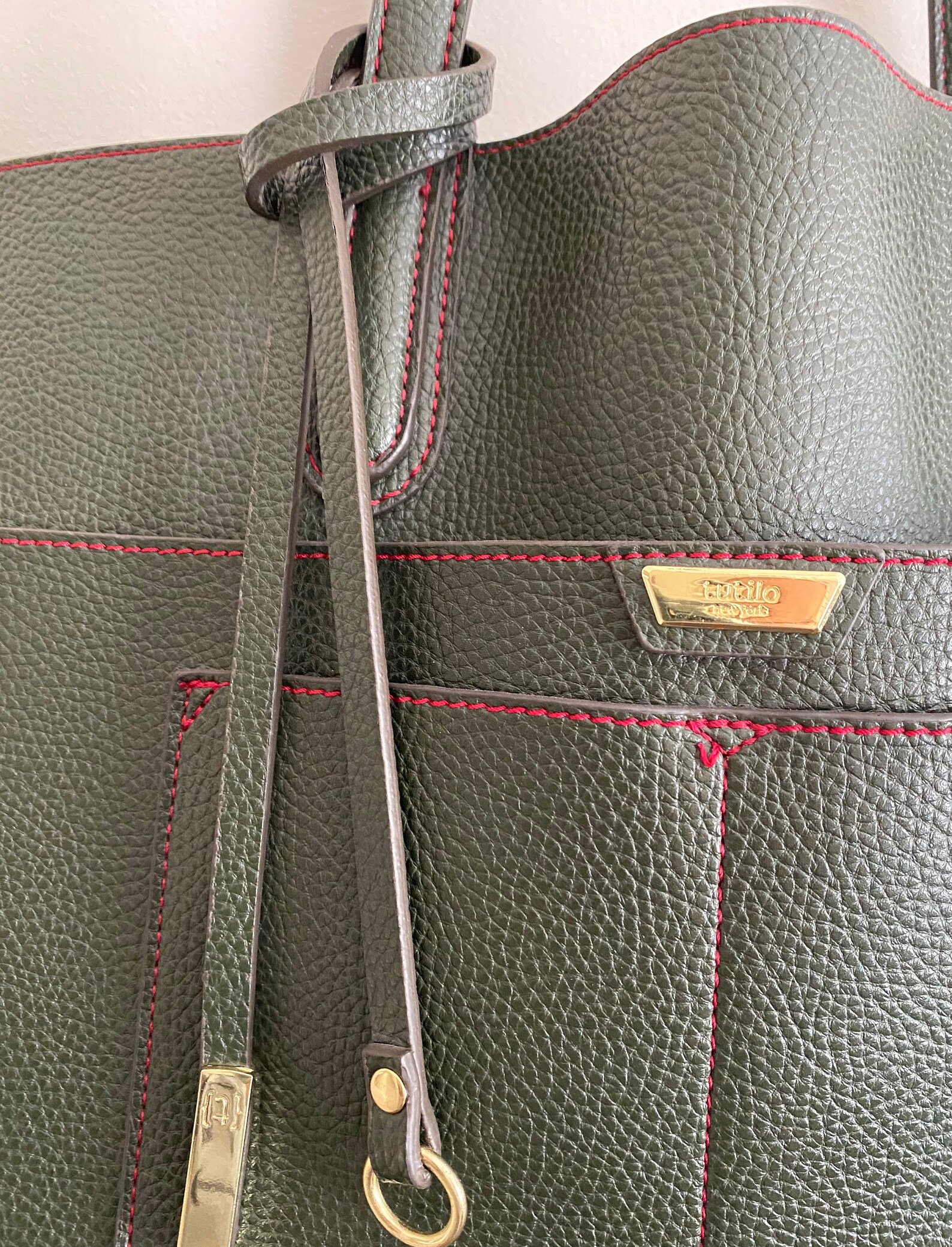 Designer Vintage Tutilo Carry of the Day Tote in Pebbled Dark - Etsy