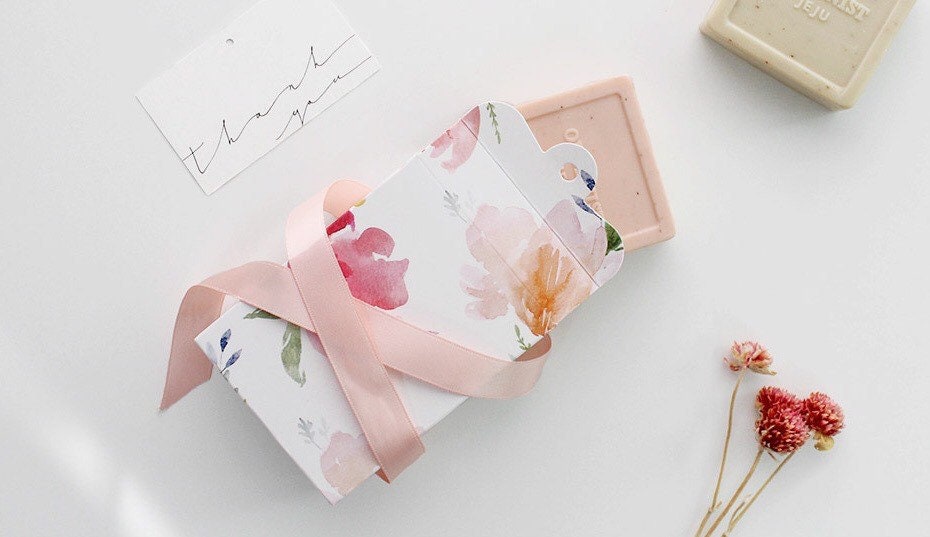2 Flower Pattern Gift Boxes Gift Box Soap Box Candy Box - Etsy