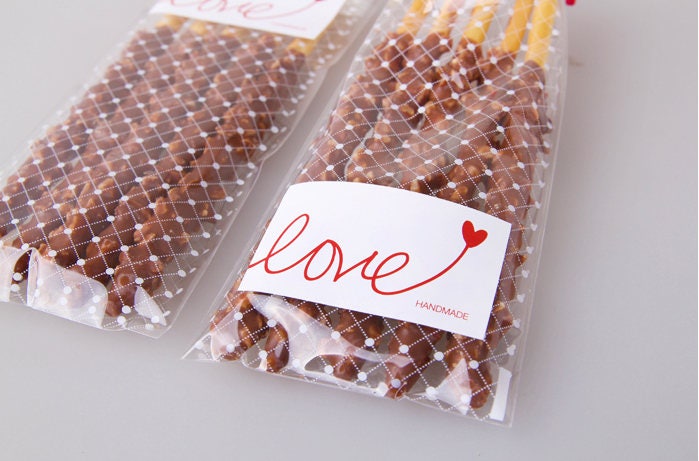 15 Love Handmade Stickerslovegift Stickersfavor - Etsy