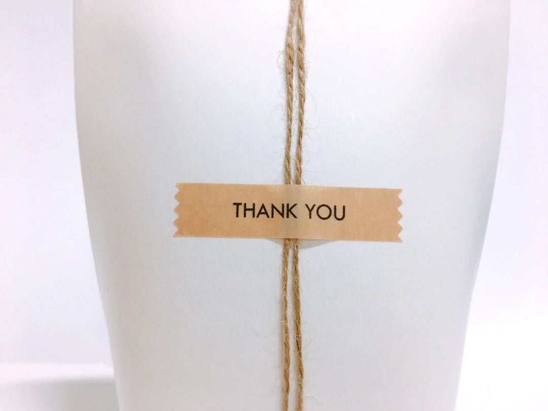 25 Kraft Thank You Stickers: Tear-off Gift Labels - Etsy