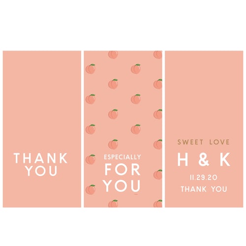12 Rectangle Thank You Stickers Thank You Labels Handmade - Etsy