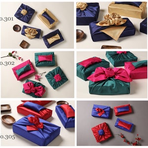 Double Sided Two Tone Packaging Fabric Korean Fabric Asian Wrapping ...