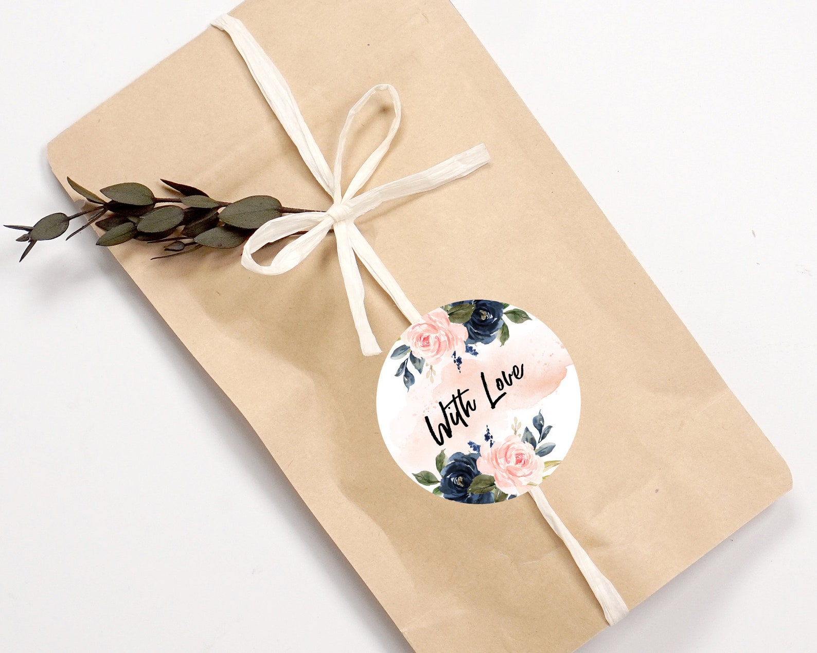 24 Floral Thank You Stickers Flower Labels Thank You - Etsy