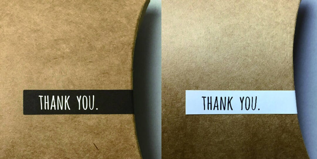 18 Narrow Stickers, Thank You Stickers, Thank You Label, Gift Sticker ...