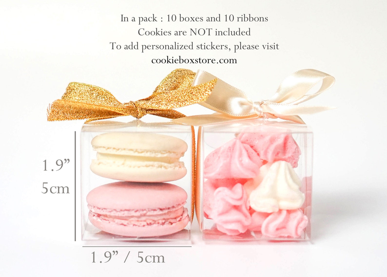 10 Sets of Wedding Clear Macaron Packaging Macaron Box - Etsy