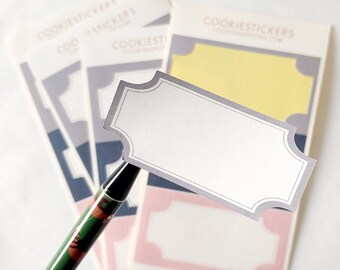 Color Block Blank Stickers Blank Labels Planner Sticker | Etsy