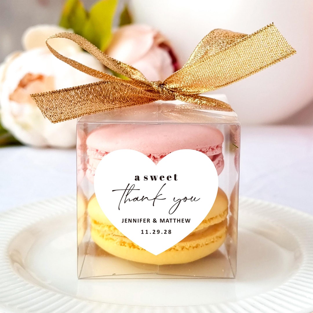 10 Sets of Heart Wedding Favor Boxes With a Sweet Thank You ...