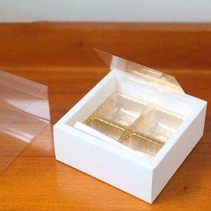 2 White Chocolate Boxes, Chocolate Boxes, Clear Chocolate Box, Insert ...