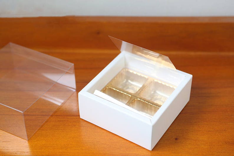 2 White Chocolate Boxes Chocolate Boxes Clear Chocolate Box - Etsy