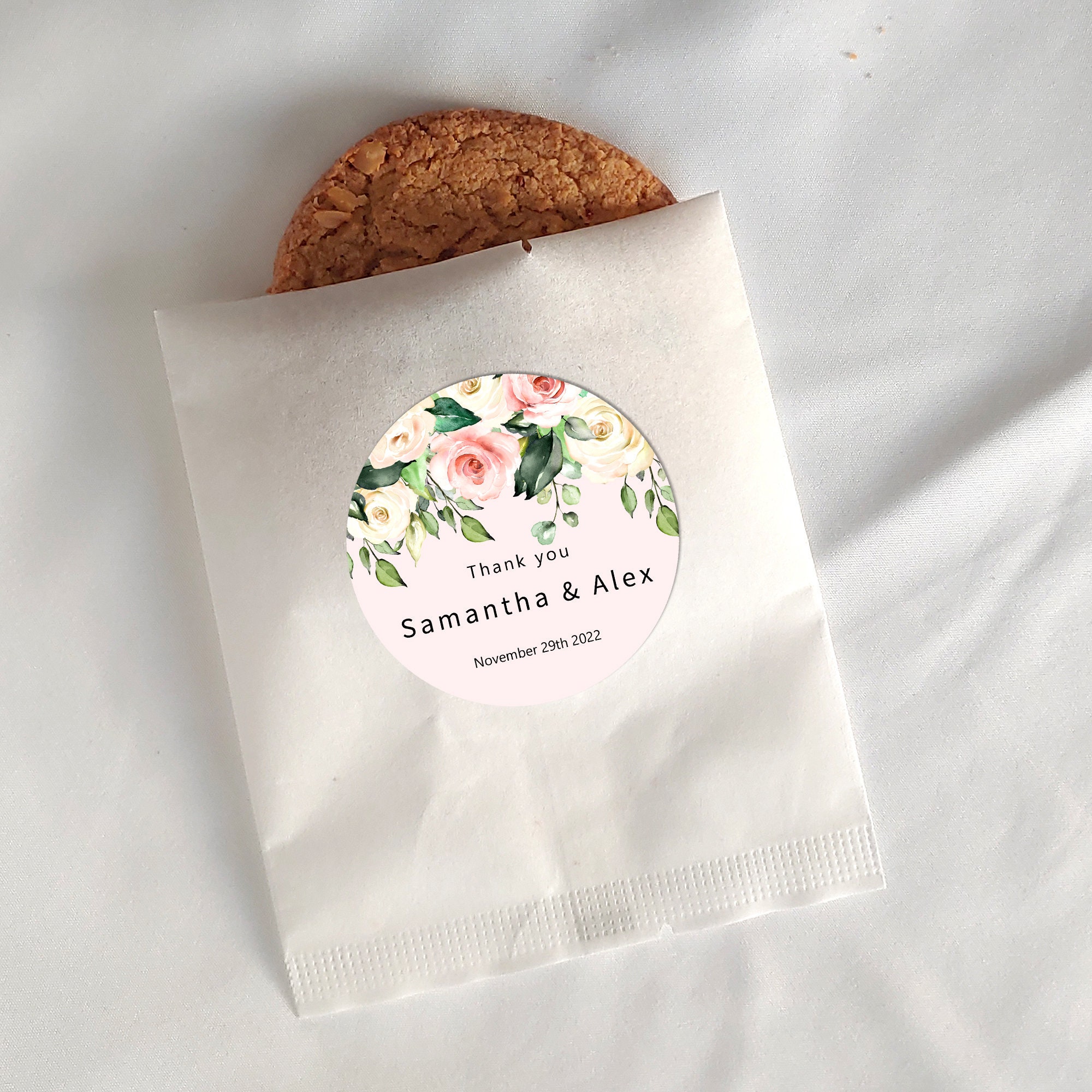 Floral Wedding Stickers Personalized Labels Wedding Labels - Etsy