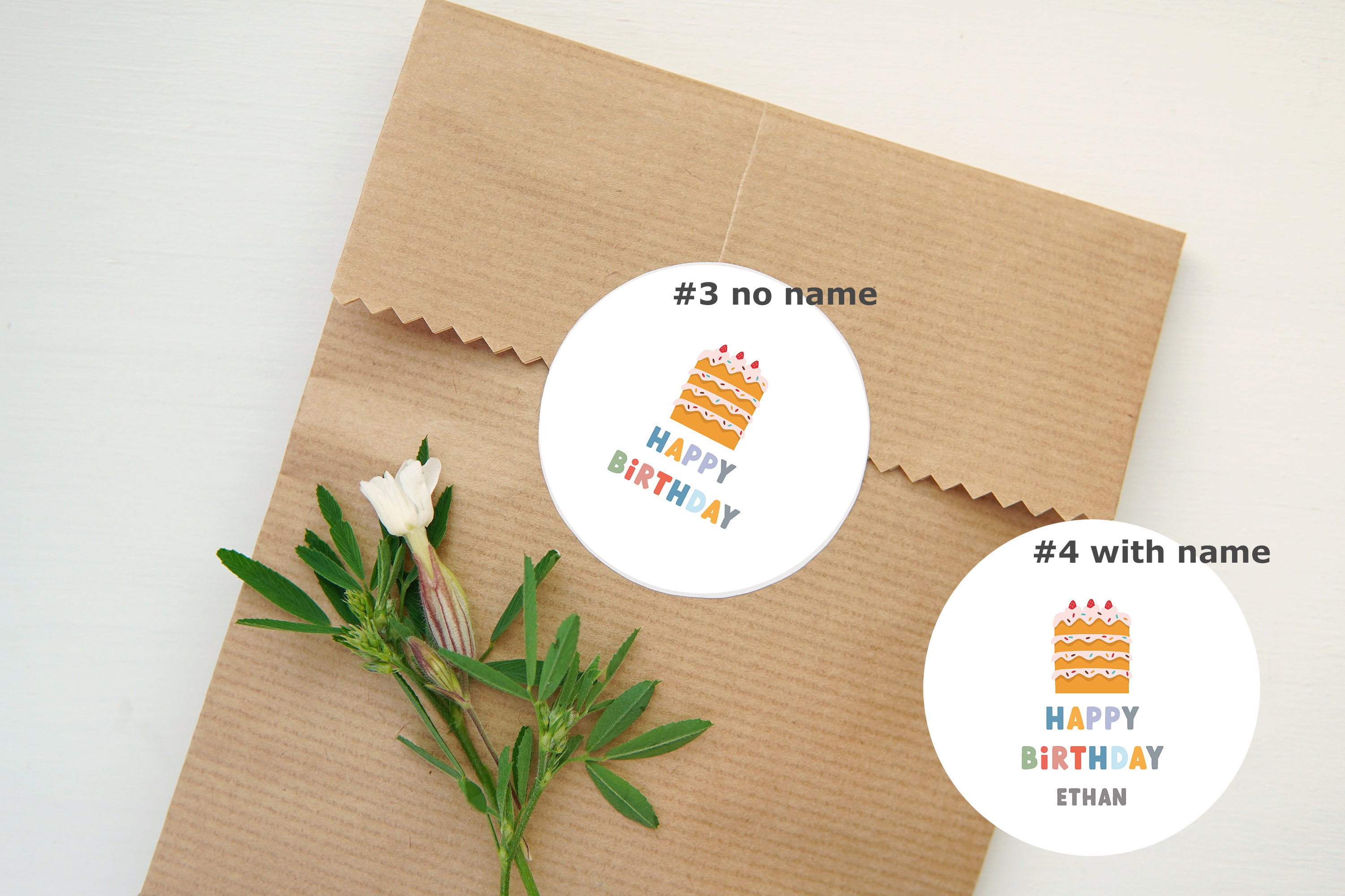 Happy Birthday Cake Stickers Happy Birthday Labels Birthday | Etsy