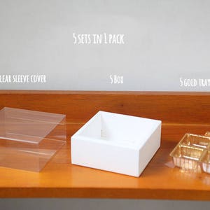 2 White chocolate boxes chocolate boxes clear chocolate box | Etsy