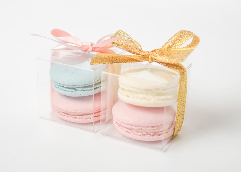 10 Sets of wedding clear macaron packaging macaron box | Etsy