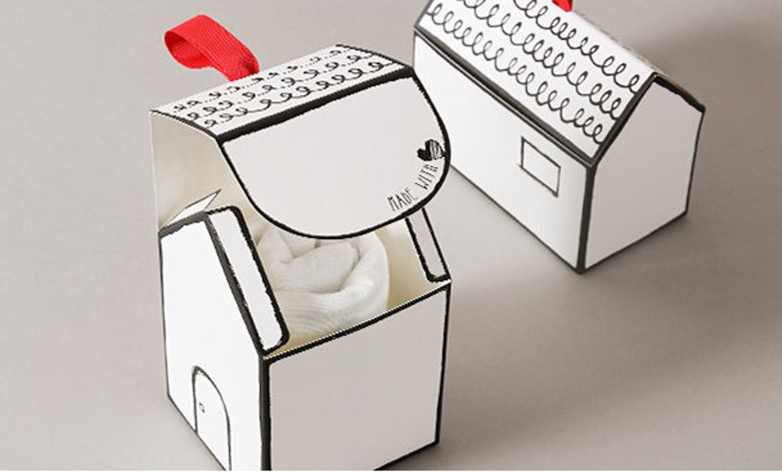 2 House Shape Gift Boxes Favor Boxes Cookie Box Party Favor - Etsy