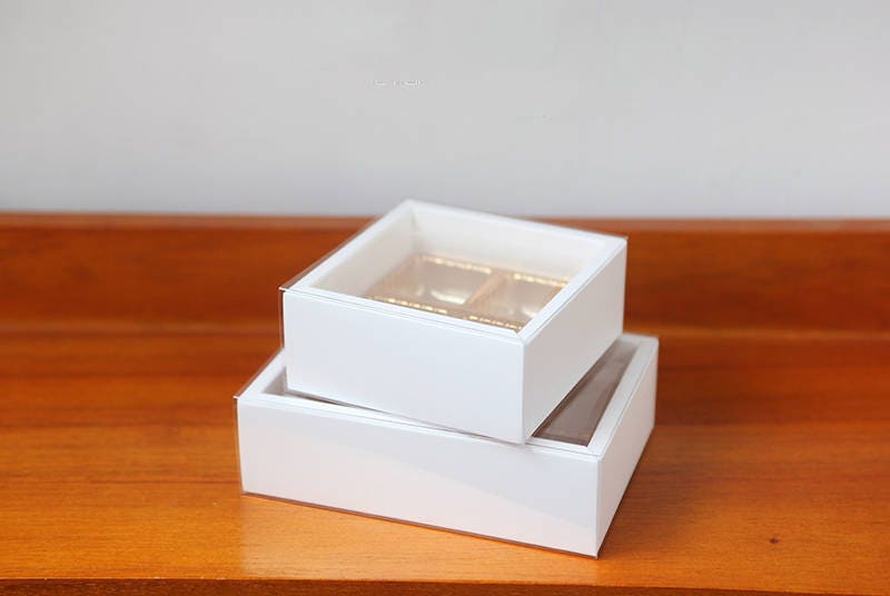 2 White Chocolate Boxes Chocolate Boxes Clear Chocolate Box - Etsy