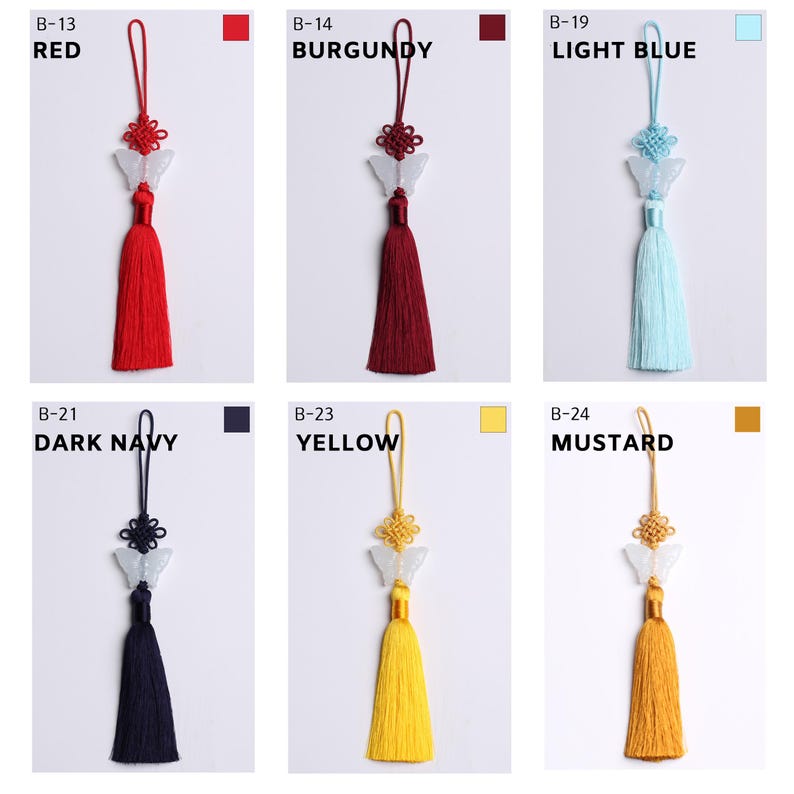 1 Nabi Korean Tassel for Hanbok Norigae and Gift Wrapping, Ornament ...