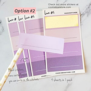 Color Block Blank Stickers, Blank Labels, Planner Sticker, Gift Labels ...