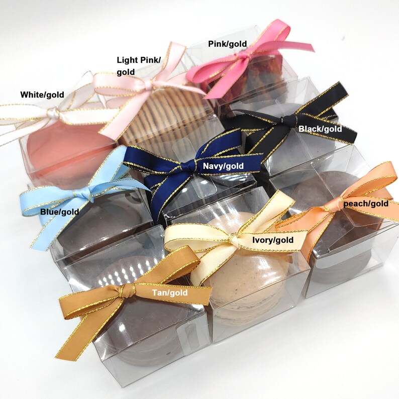 10 Sets of Wedding Clear Macaron Packaging Macaron Box Wedding - Etsy