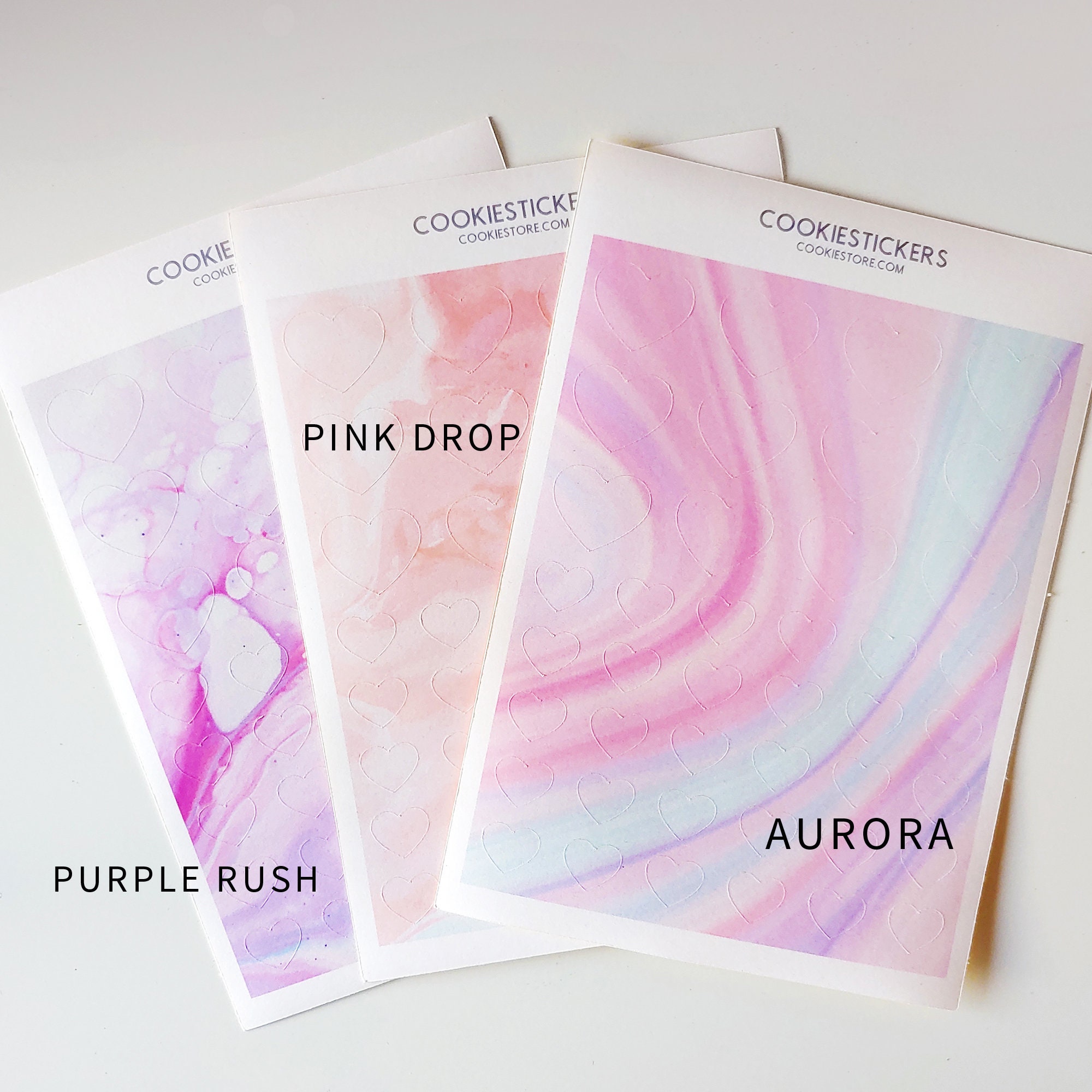 Marble heart planner stickers cute planner sticker cute | Etsy