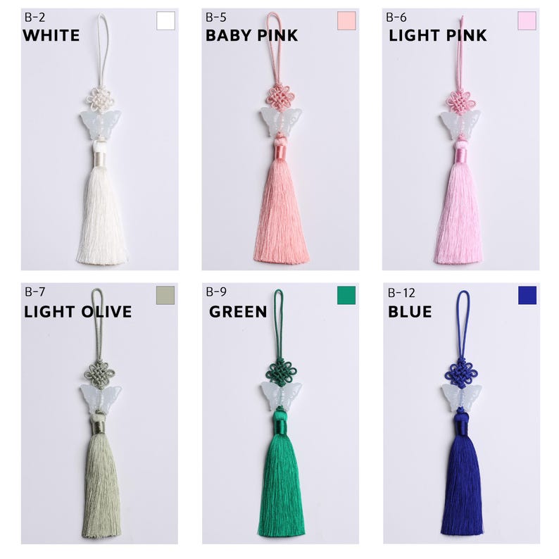 1 Nabi Korean Tassel for Hanbok Norigae and Gift Wrapping, Ornament ...