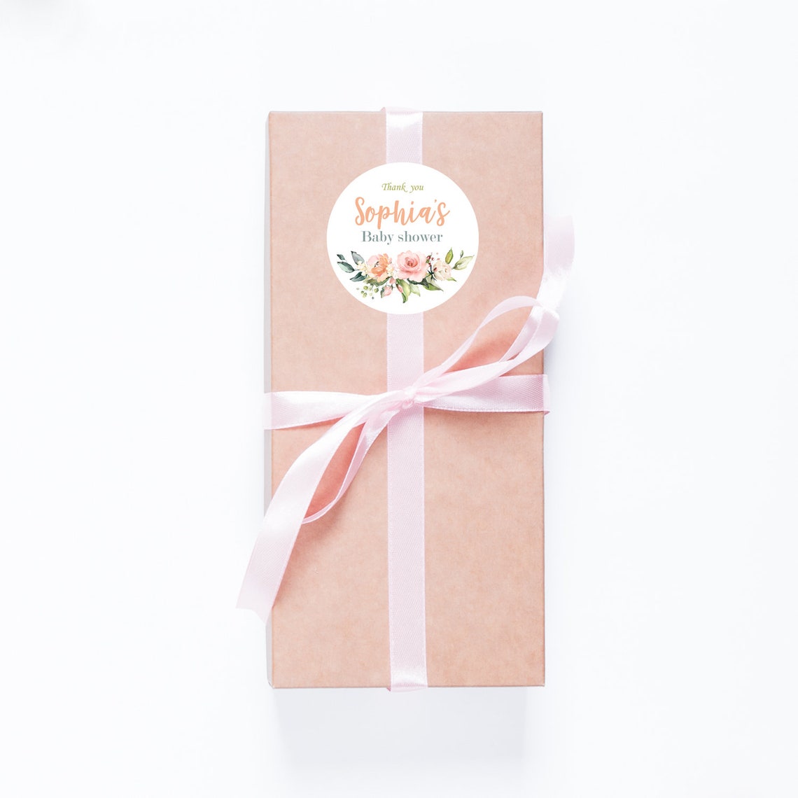 24 Floral Baby Shower Stickers Flower Baby Shower Label Baby - Etsy