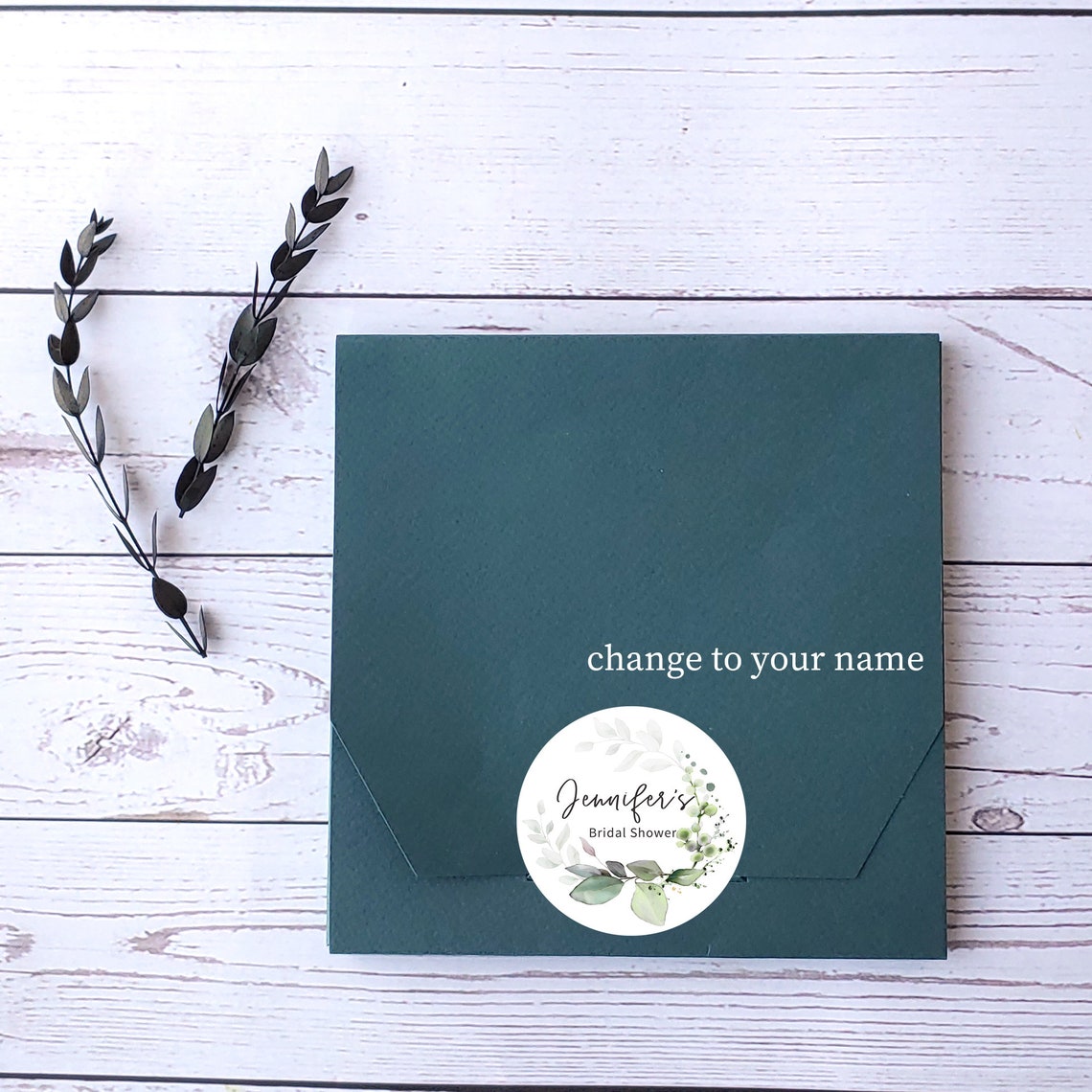 Greenery Sticker for Wedding Baby Shower Sticker Bridal | Etsy