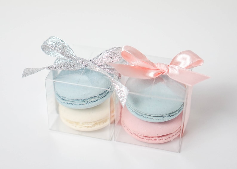 10 Sets of wedding clear macaron packaging macaron box | Etsy
