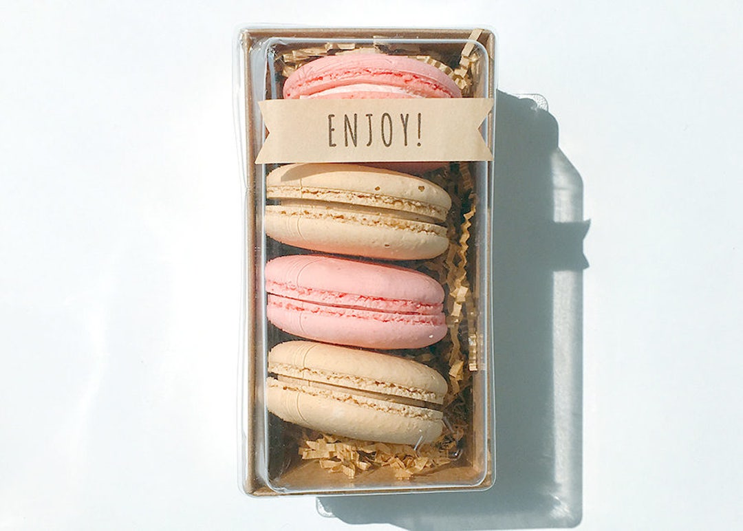 25 Enjoy! Kraft Sticker, Gift Label, Favor Packaging, Gift Packaging ...