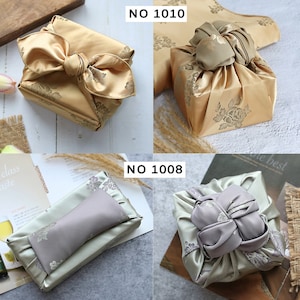 Double-sided Flower Pattern Two-tone Packaging Fabric Reusable Korean ...