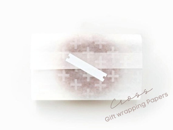 10 Cross Gift Wrapping Papers Parchment Gift Wrapping - Etsy