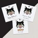 Black Cat Halloween Gift Tag | Printable Gift Tags - Etsy