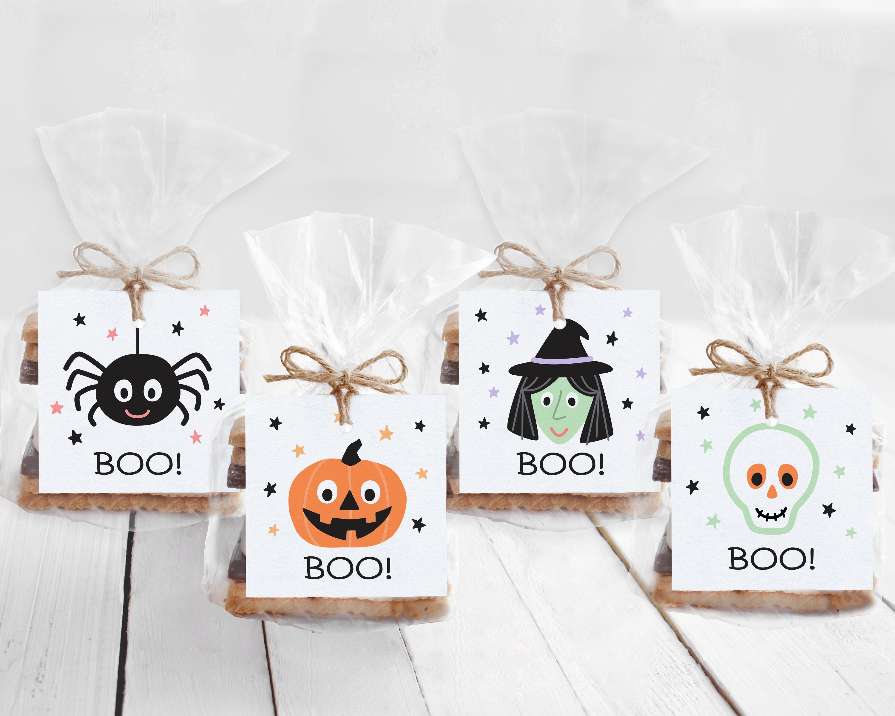 Printable Kids Classic Halloween Characters Boo Kit - Etsy