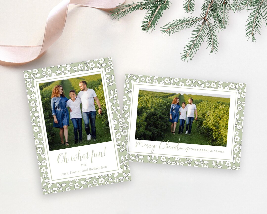Printable Christmas Photo Card | Holiday Photo Card | Digital Christmas ...