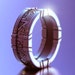 Cyberpunk Ring, Geek Wedding Ring, Circuit Board Ring, Retrowave ...