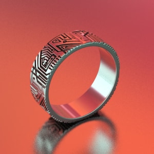 Geek Wedding Ring, Circuit Board Ring, Programmer Gift, Computer Nerd ...