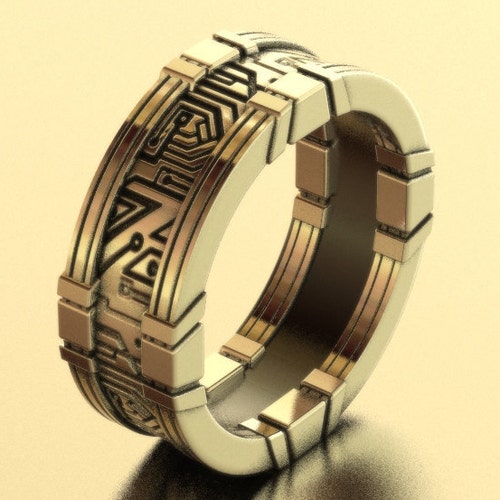 Cyberpunk Ring Geek Wedding Ring Circuit Board Ring - Etsy