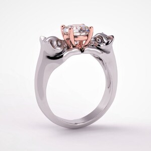 Cat Engagement Ring, Geek Engagement Ring, , Cats Wedding Ring Cat ...