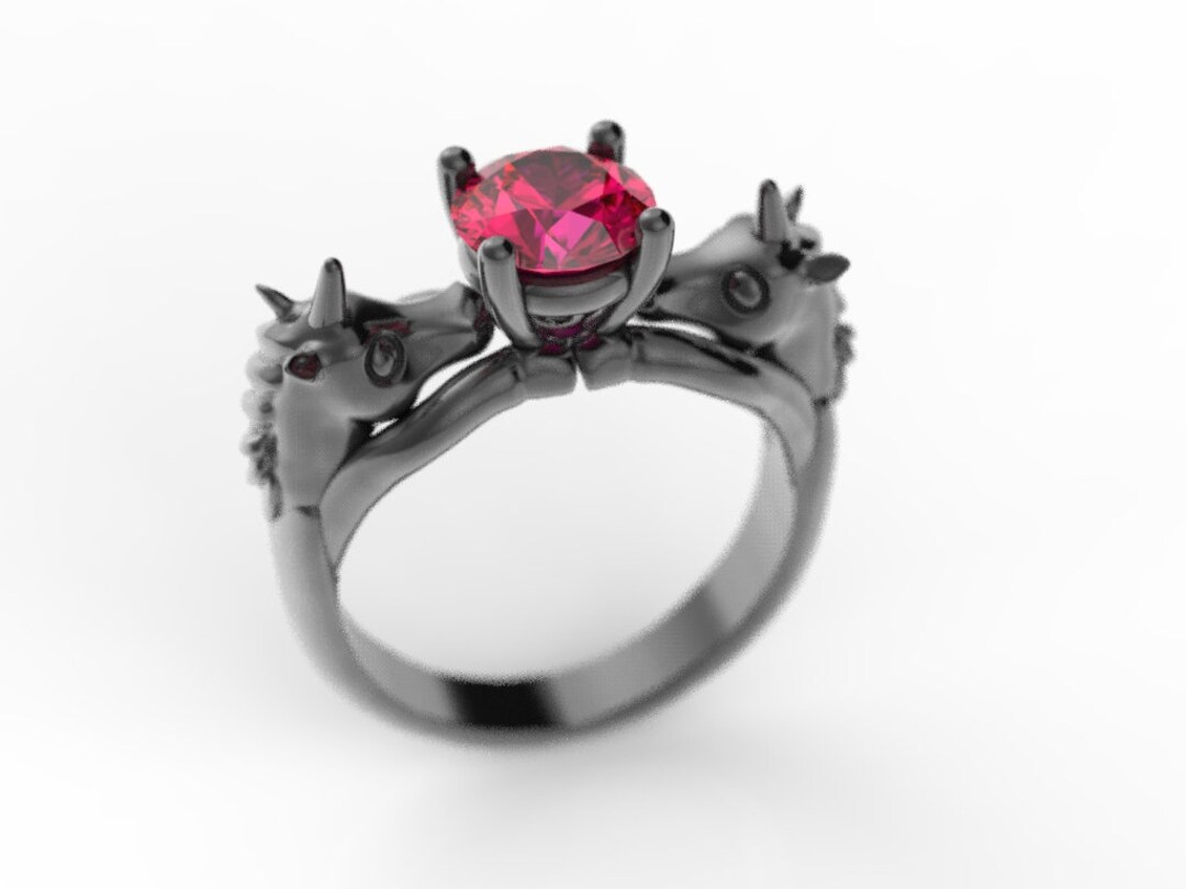 Unicorn Engagement Ring, Geek Engagement Ring, Nerd Engagement Ring ...