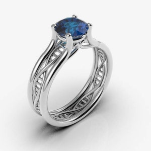 Unique Engagement Ring, Science Engagement Ring, DNA Engagement Ring ...