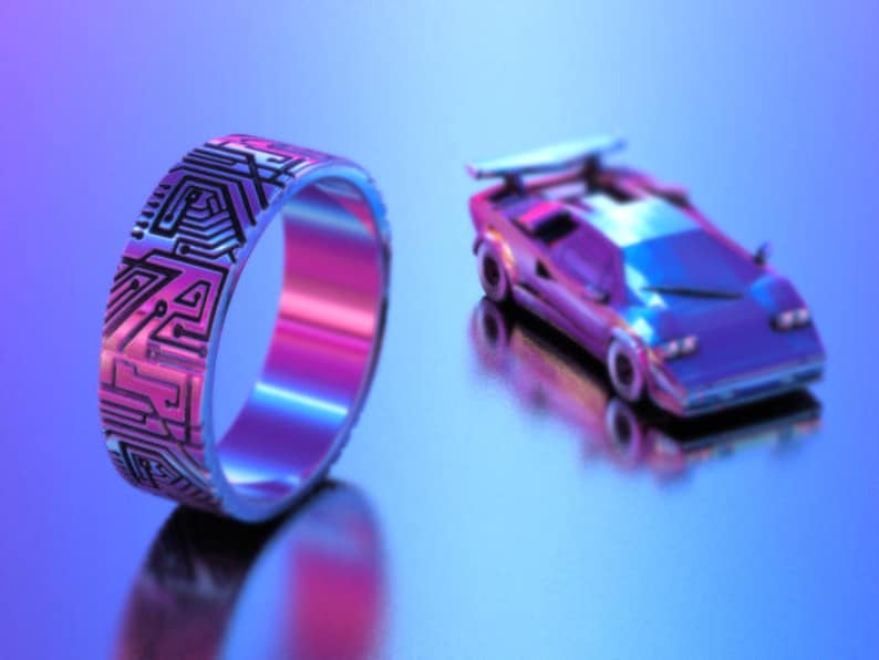 Geek Wedding Ring Circuit Board Ring Programmer Gift | Etsy